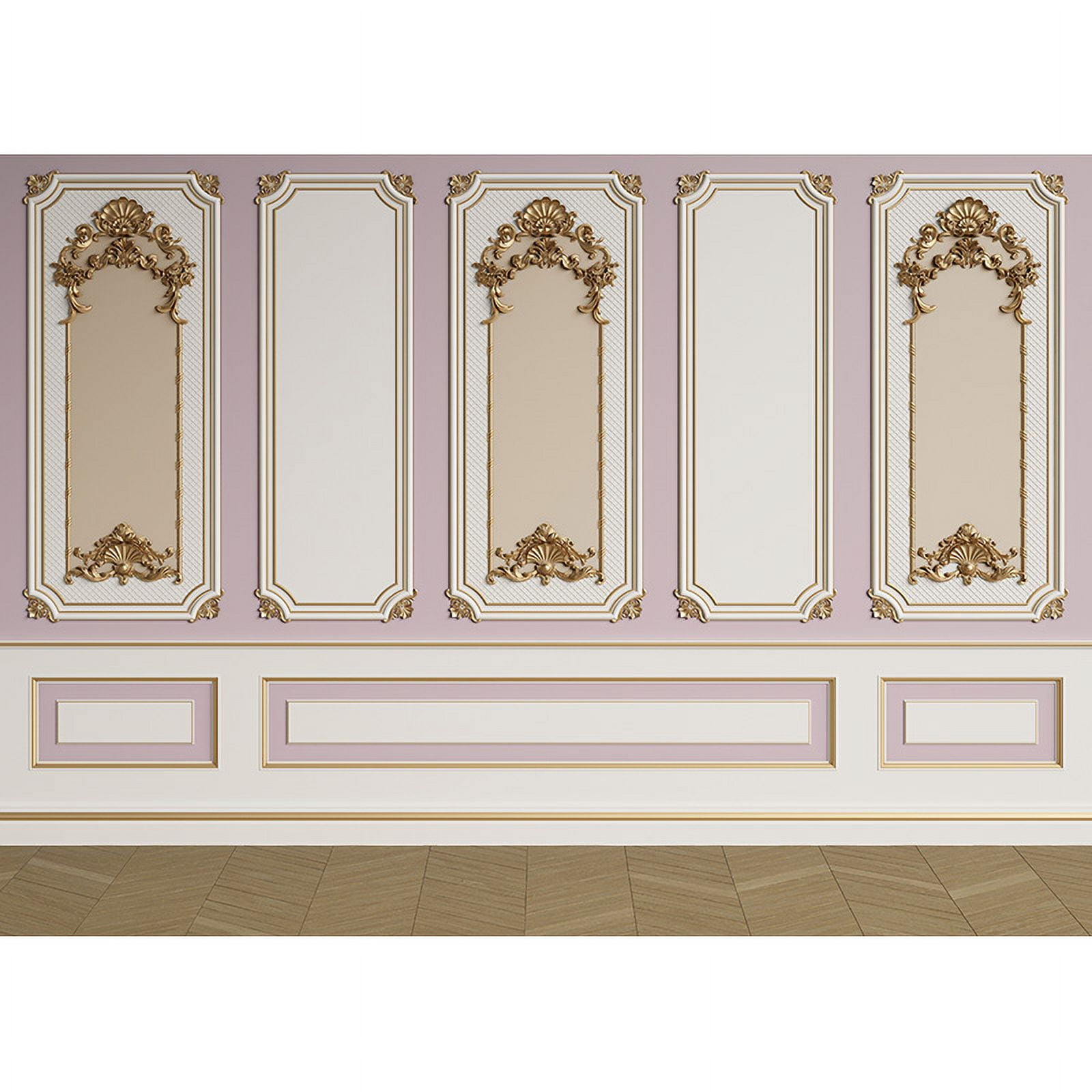 Classic Interior Wall With Mouldings Empty Room Photography Backdrops ...