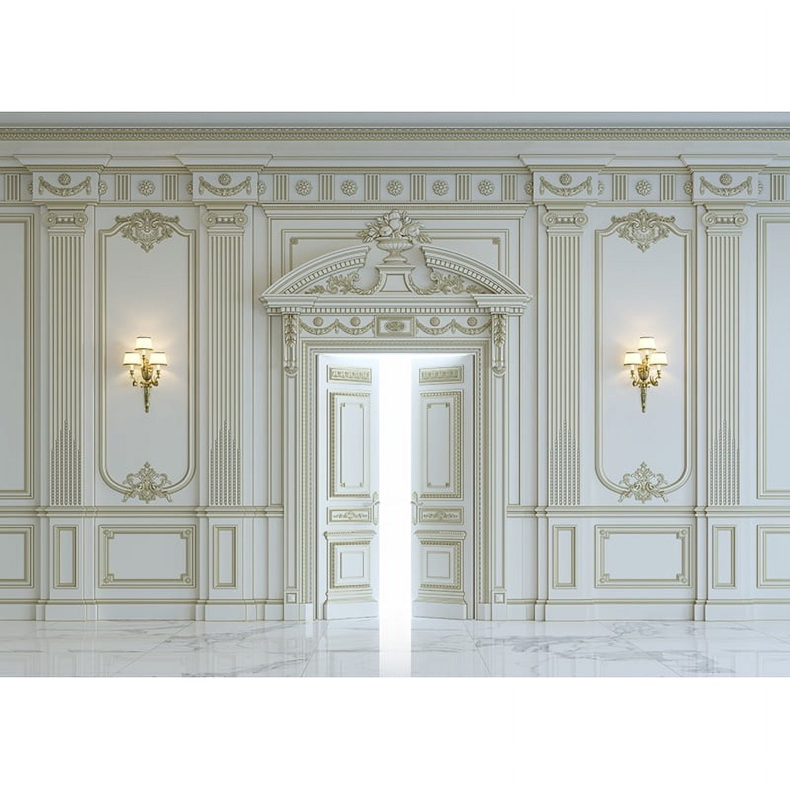 Classic Interior Wall With Mouldings Empty Room Photography Backdrops ...