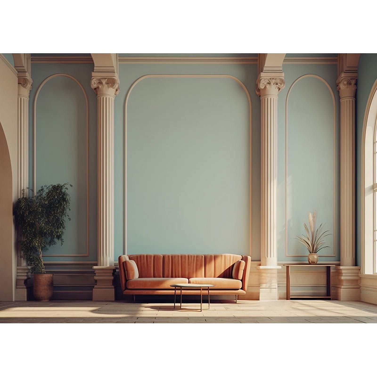 Classic Interior Wall With Mouldings Empty Room Photography Backdrops ...