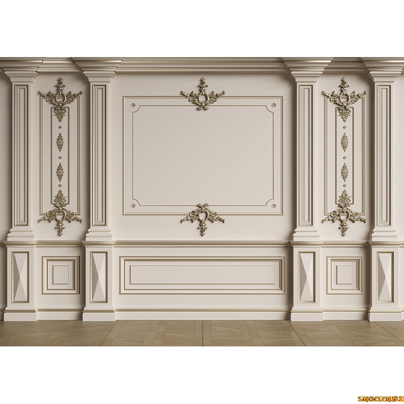 Classic Interior Wall With Mouldings Empty Room Photography Backdrops ...