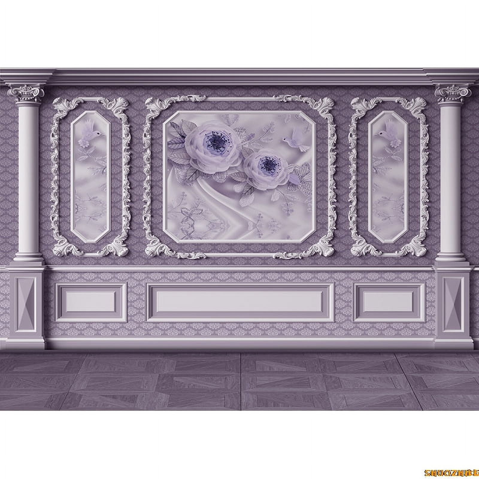 Classic Interior Wall With Mouldings Empty Room Photography Backdrops ...