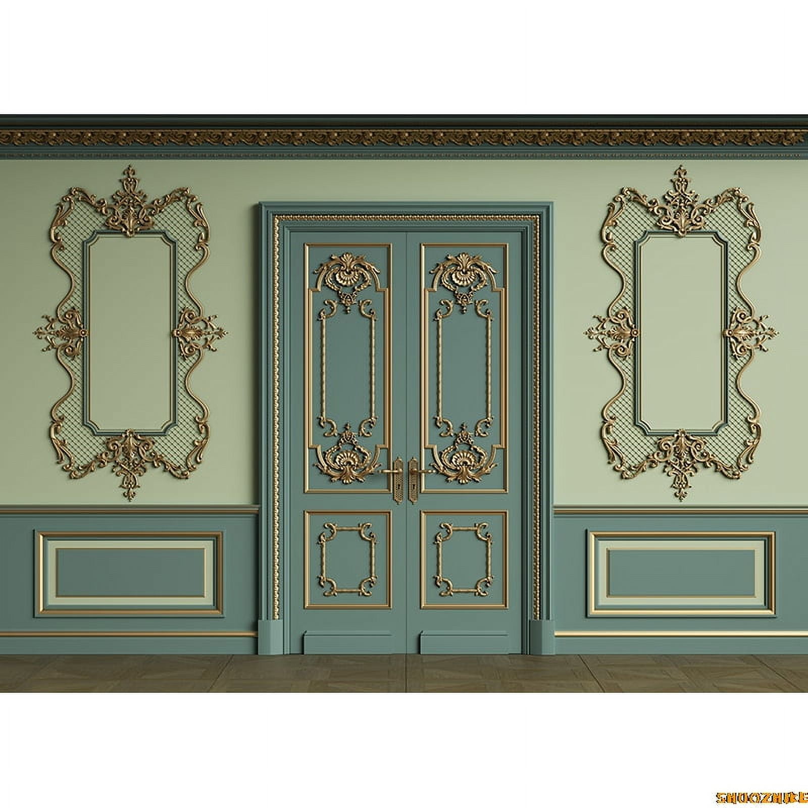 Classic Interior Wall With Mouldings Empty Room Photography Backdrops ...