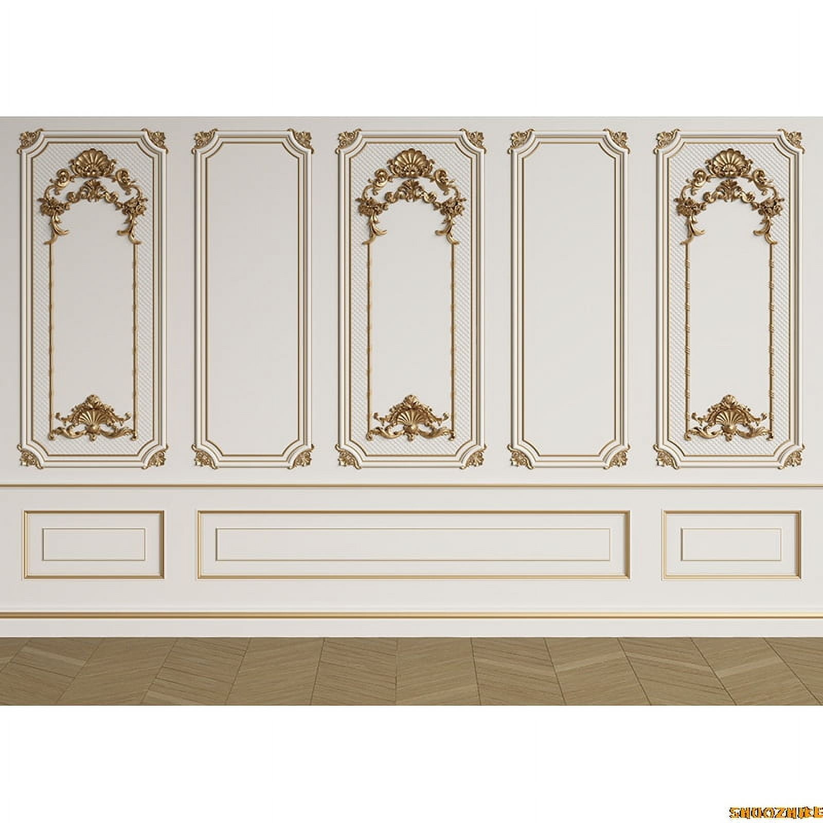 Classic Interior Wall With Mouldings Empty Room Photography Backdrops ...