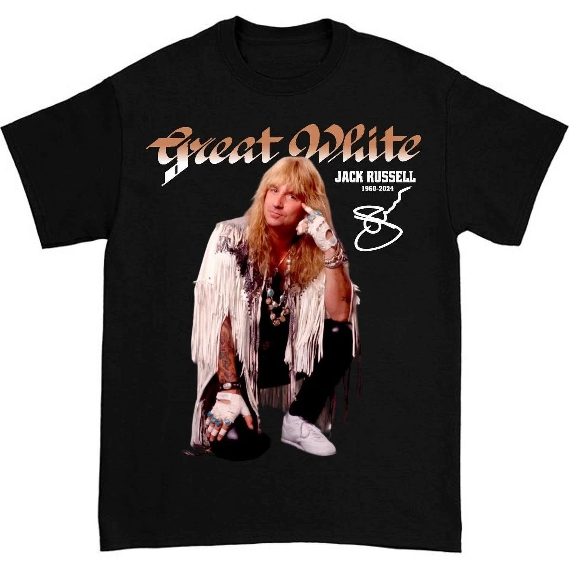Classic Jack Russell Great White Gift Funny Classic Unisex Black Shirt ...