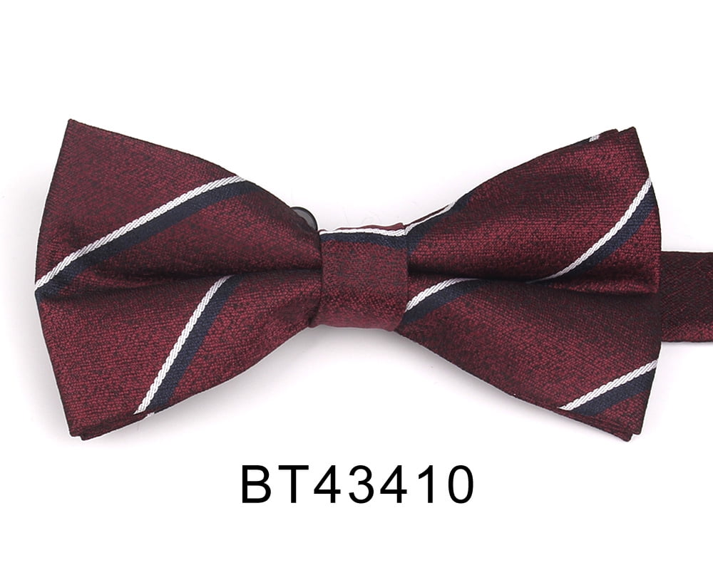 Classic Jacquard Men Bow Tie Claret Bowtie For Men Floral Bow Ties For ...