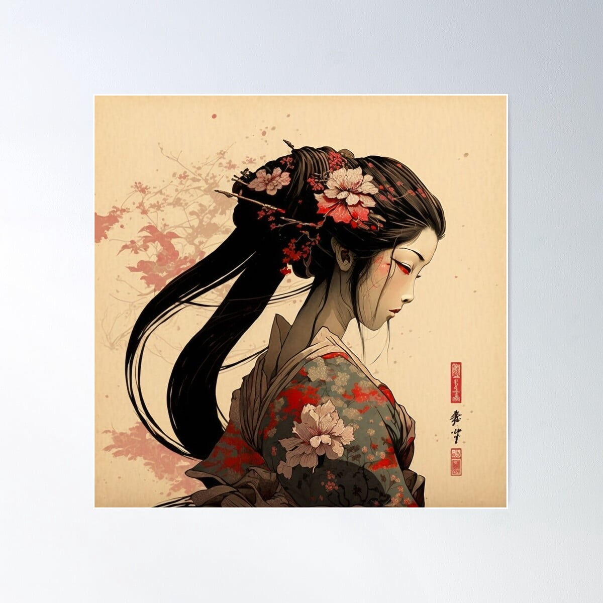 Classic Japanese Style Art 10 | Colorful Cartoons Poster Wall Art ...