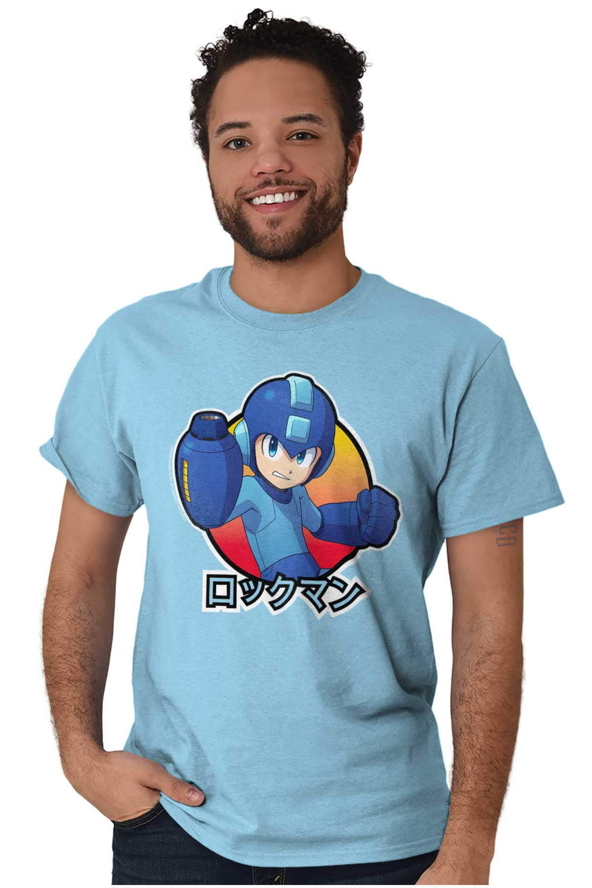 Classic Japanese Video Game Mega Man Unisex Plus Size Graphic Tee ...