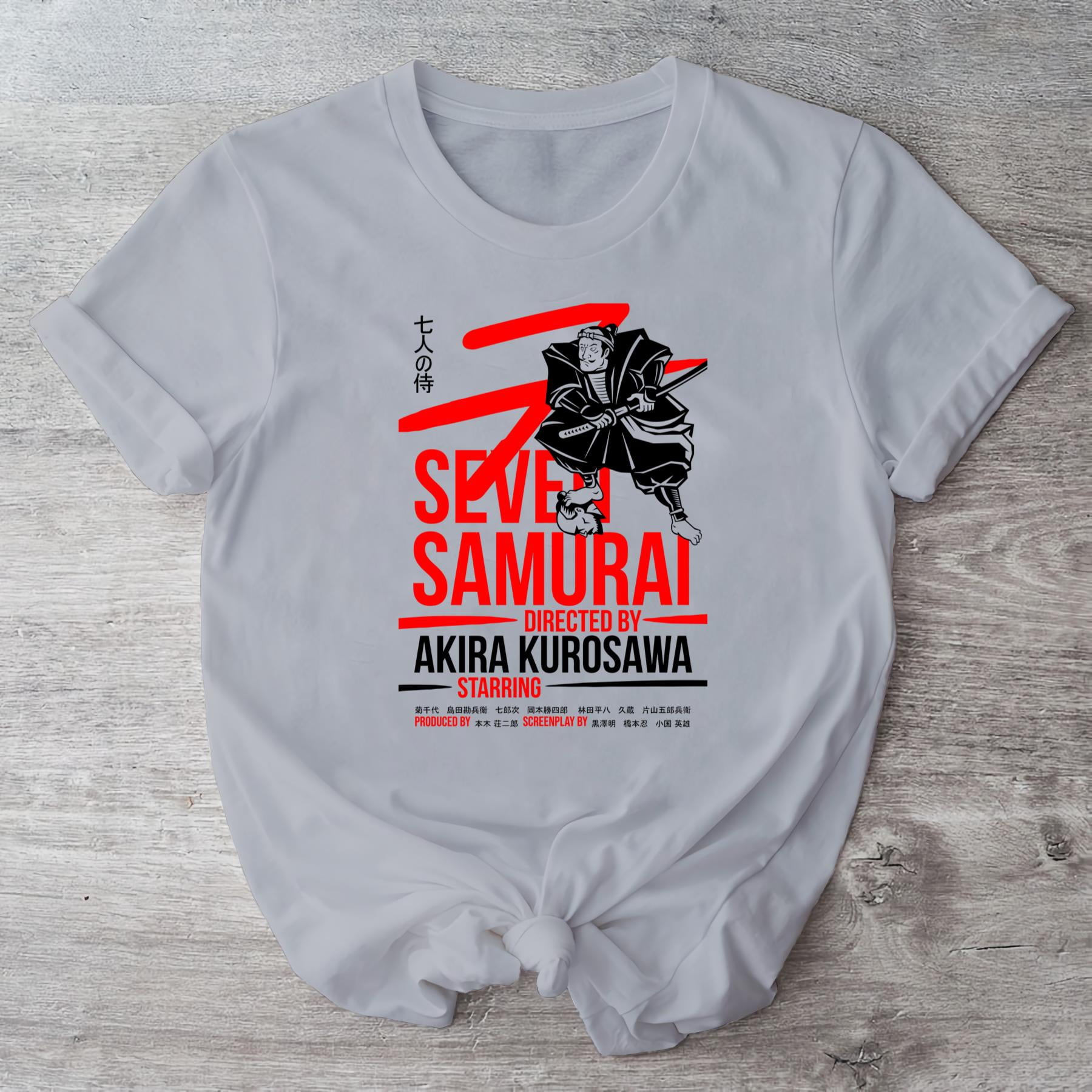 Classic Japanese Warrior Film Shirt, Retro Samurai Action Tee, Vintage ...
