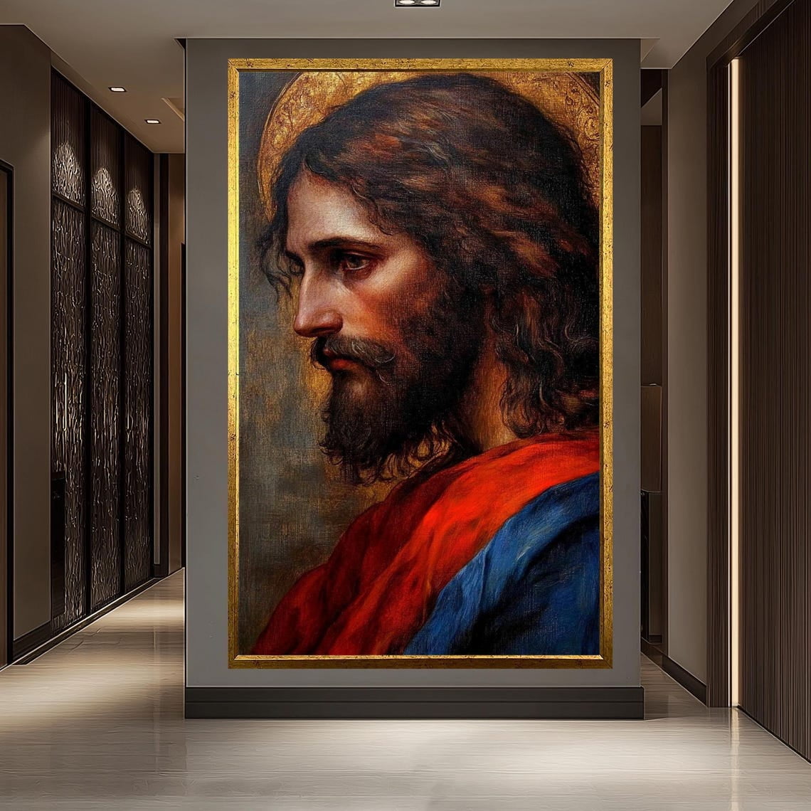 Classic Jesus Canvas Art | Traditional Christian Wall Art | Sacred ...