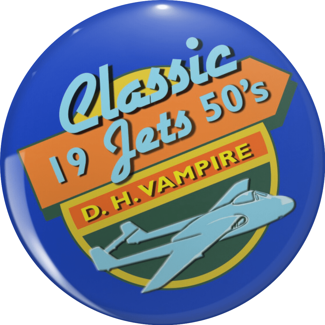 Classic Jets 1950's: De Havilland Vampire. Military aviation design Pin ...