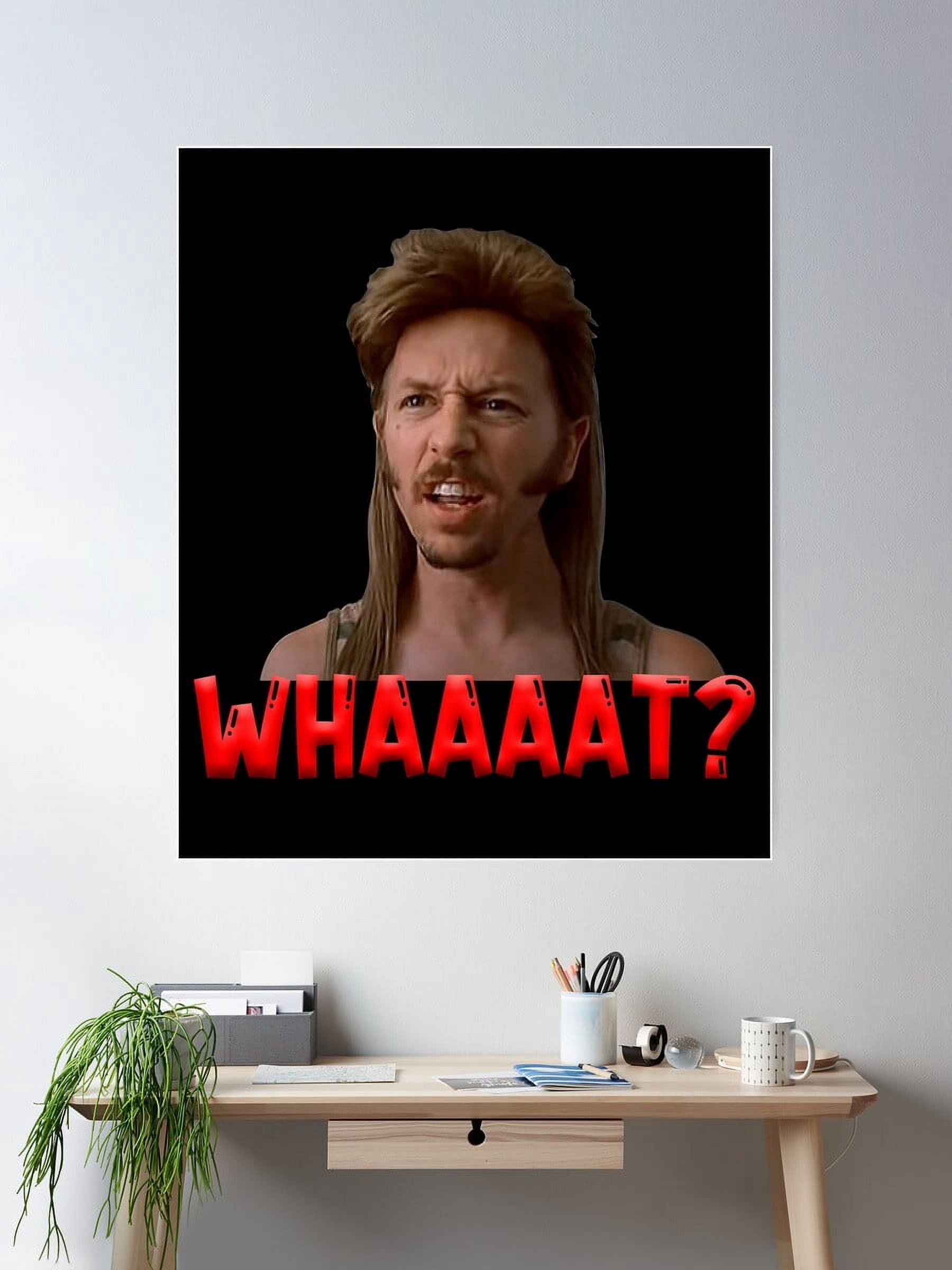 Classic Joe Dirt Whaaaat! Red Color Gift For Fans Poster Wall Art ...