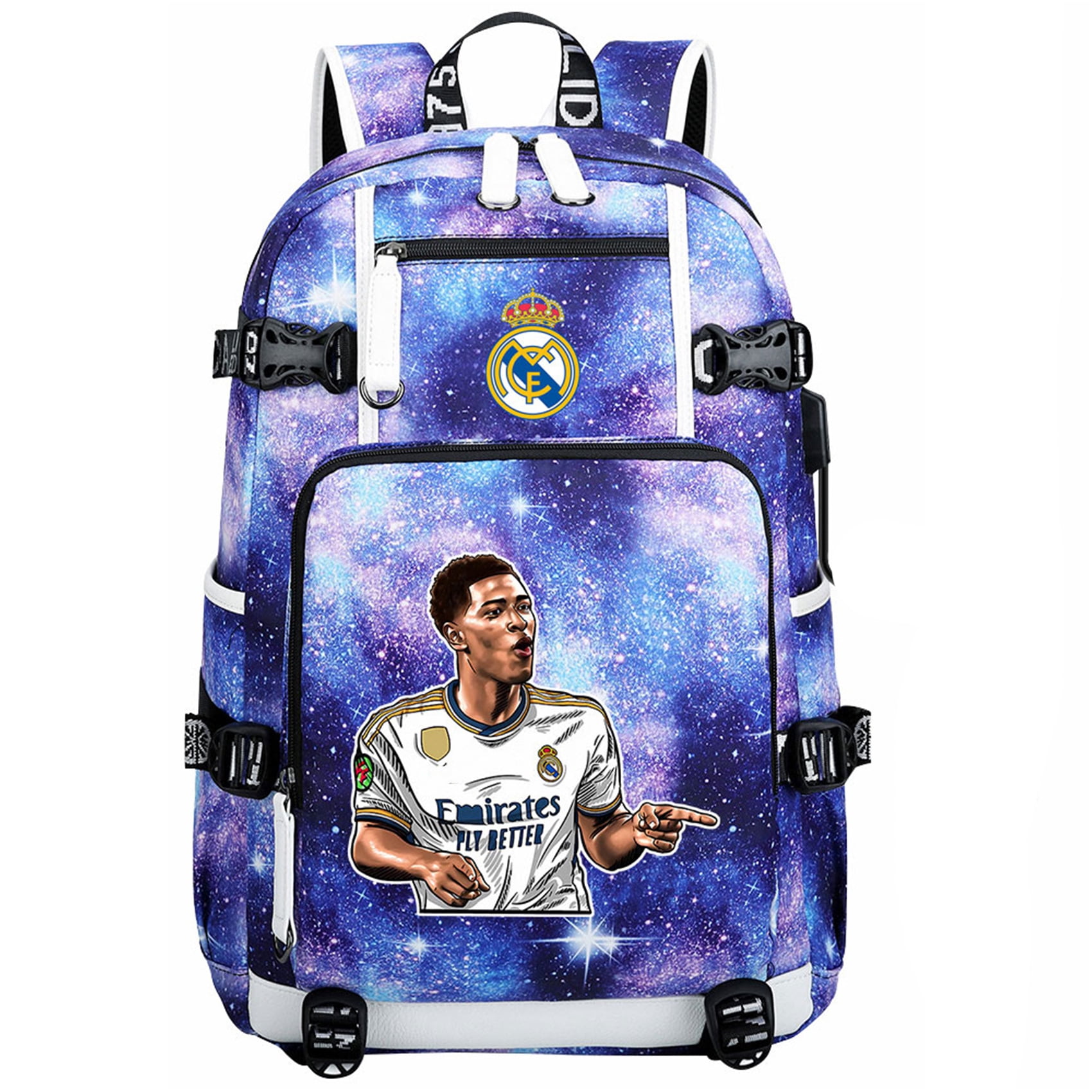 Classic Jude Bellingham Backpack Teen Casual Knapsack with USB Charge ...