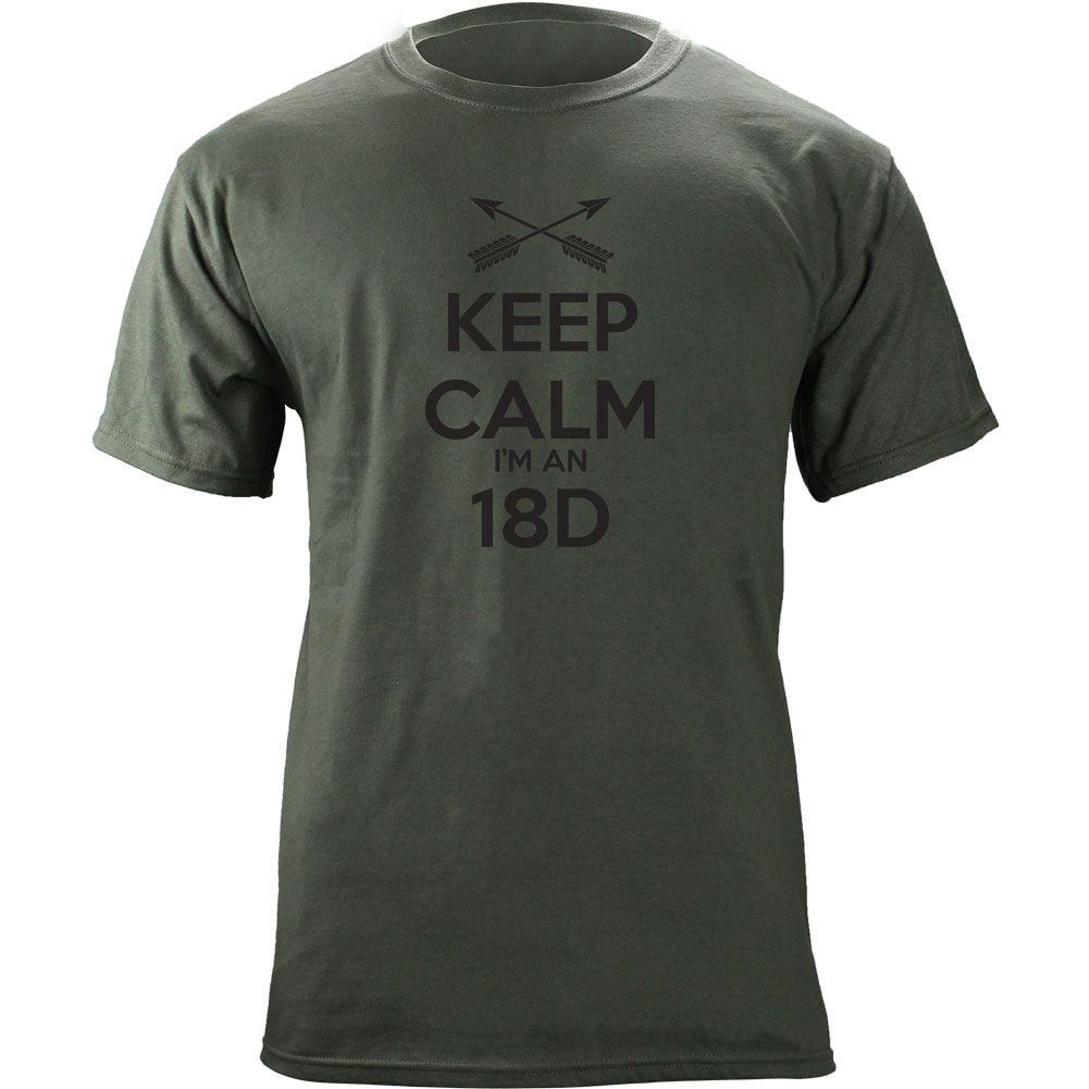Classic Keep Calm I'm an 18D Army MOS T-Shirt - Walmart.com