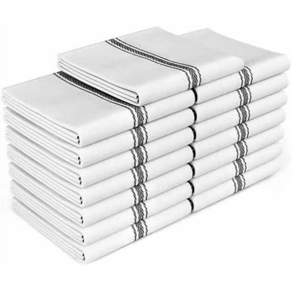 Classic Kitchen Towels - 15 Pack 100% Natural Cotton Towel Set ...