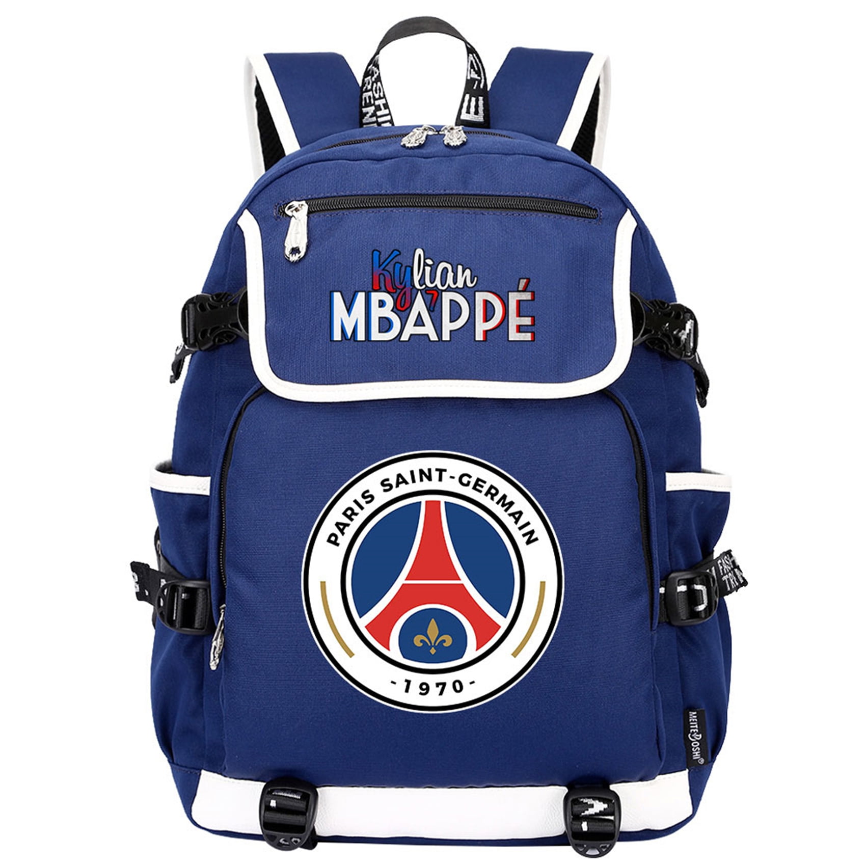 Classic Kylian Mbappe Knapsack with USB Charge Port Teen Casual Daily ...