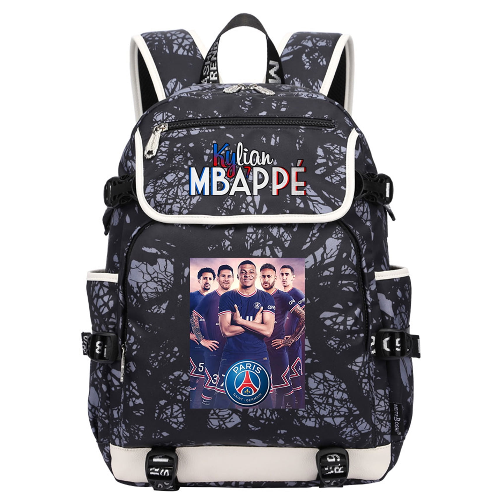 Classic Kylian Mbappe Schoolbag with USB Charge Port Durable Sport ...