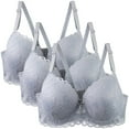 Classic Lace Bras with Underwire, Pack of 3, Sports Bra with Adjustable ...