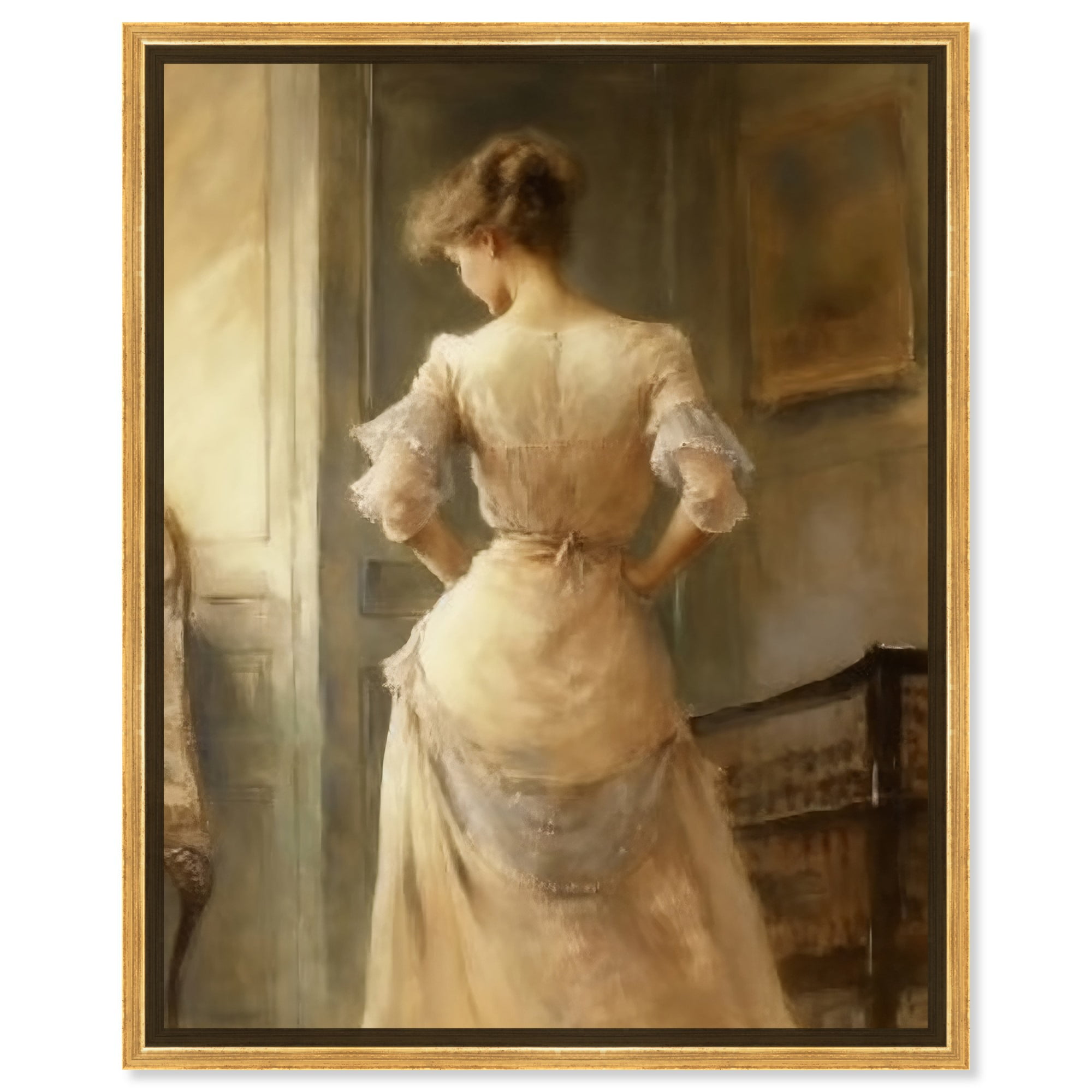 Classic Lady Canvas Glamorous Feminine Wall Art by Art Remedy, Gold ...