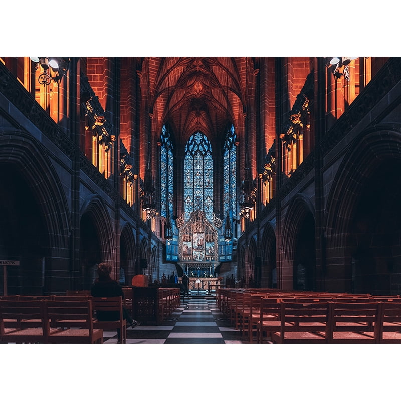 Classic Lady Chapel Empty Room Photography Backdrops Props Decoration ...
