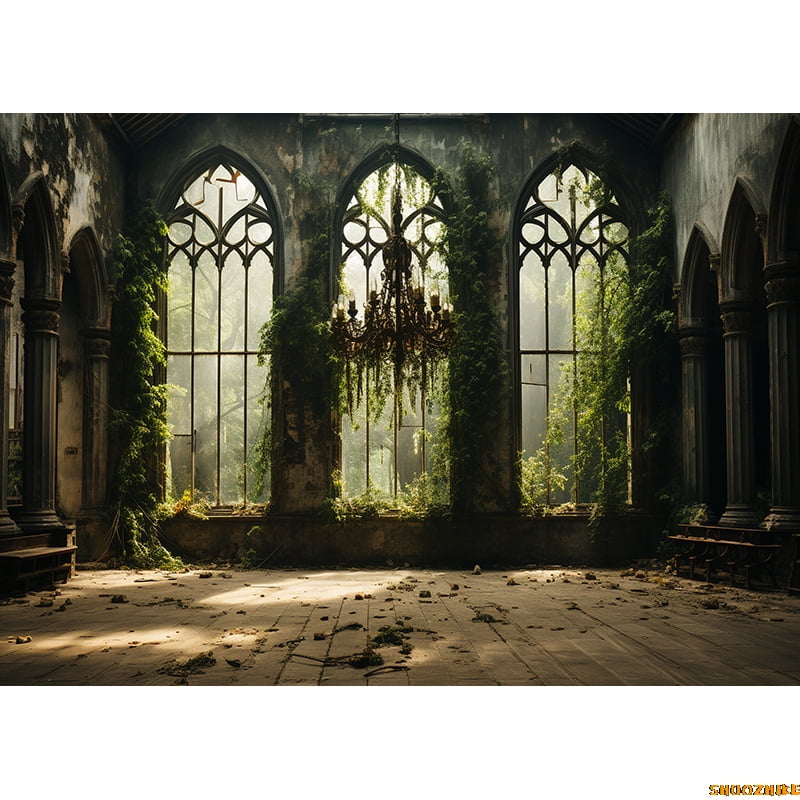 Classic Lady Chapel Empty Room Photography Backdrops Props ration ...