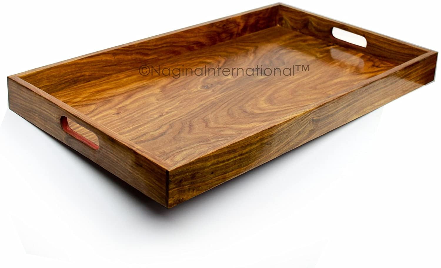 Nagina Rosewood Breakfast & Food Tray | Handcrafted, Deluxe Polished ...