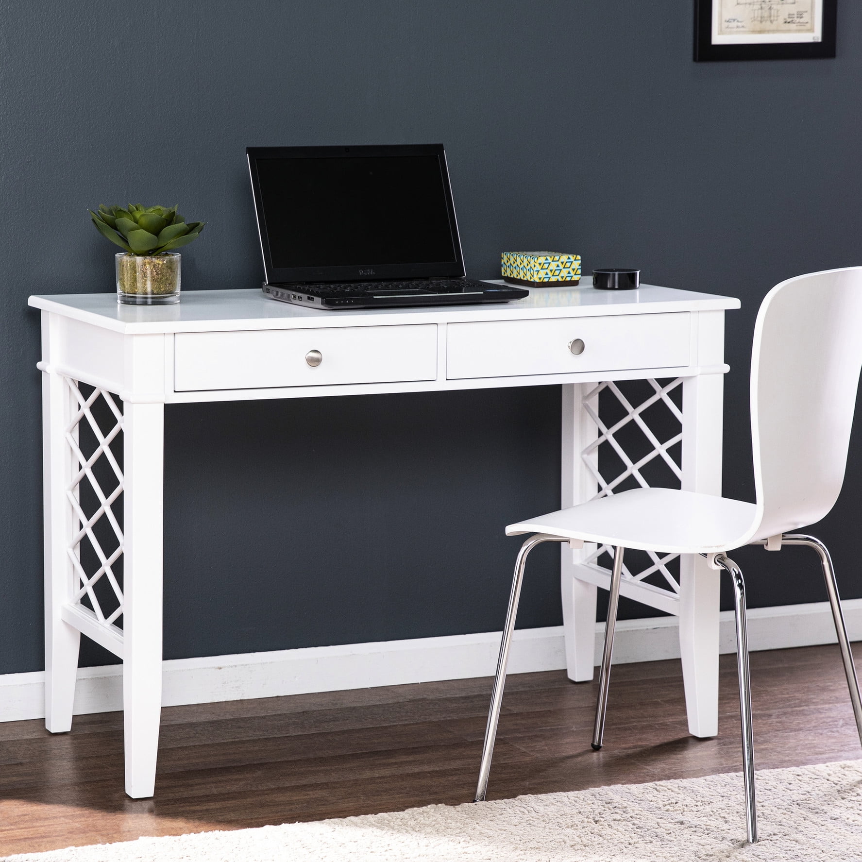Classic Lattice Panels & Nickel Accents - Enhance Open Concept Space ...
