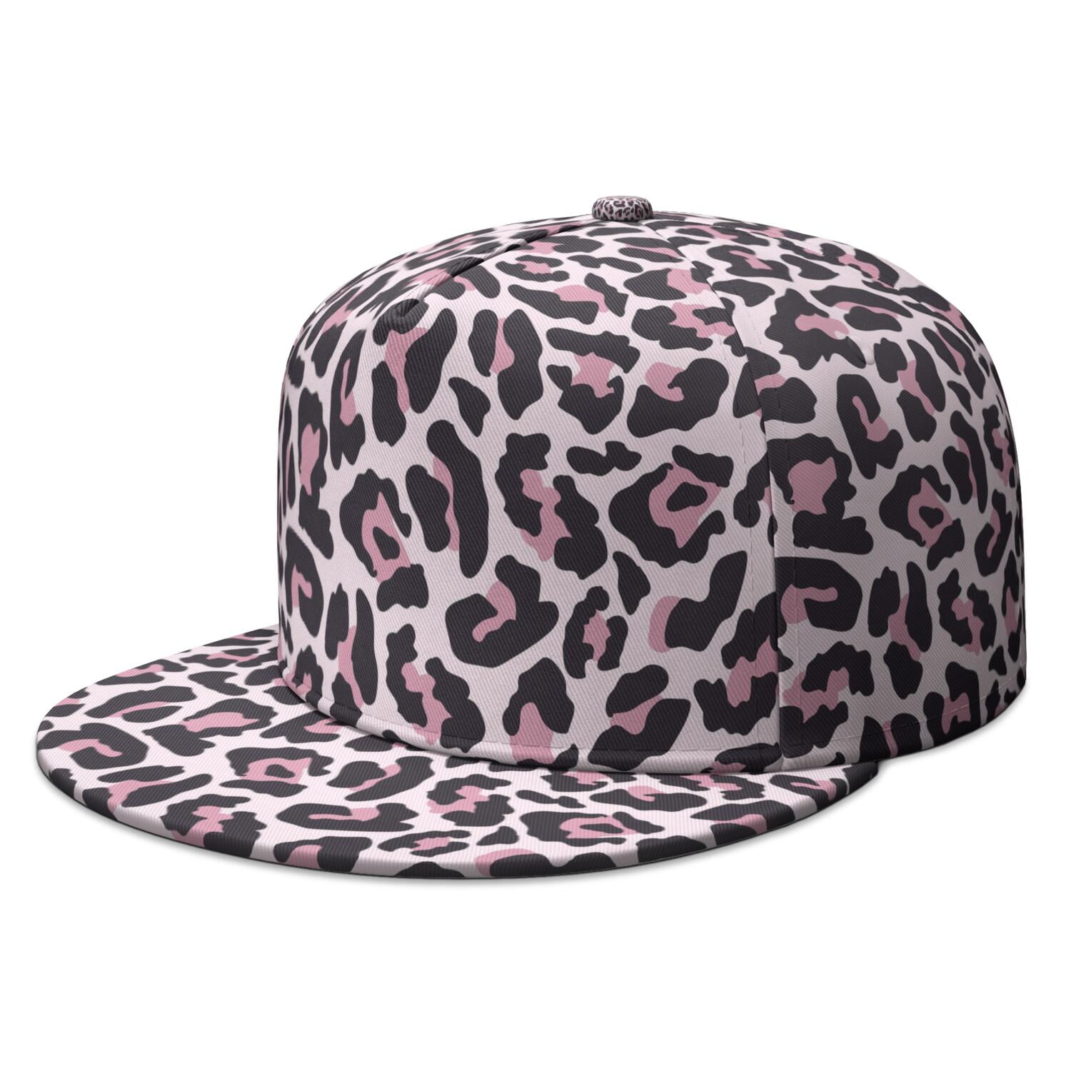 Classic Leopard Print Flat Brim Cap - Trendy Design for Hip Hop Events ...