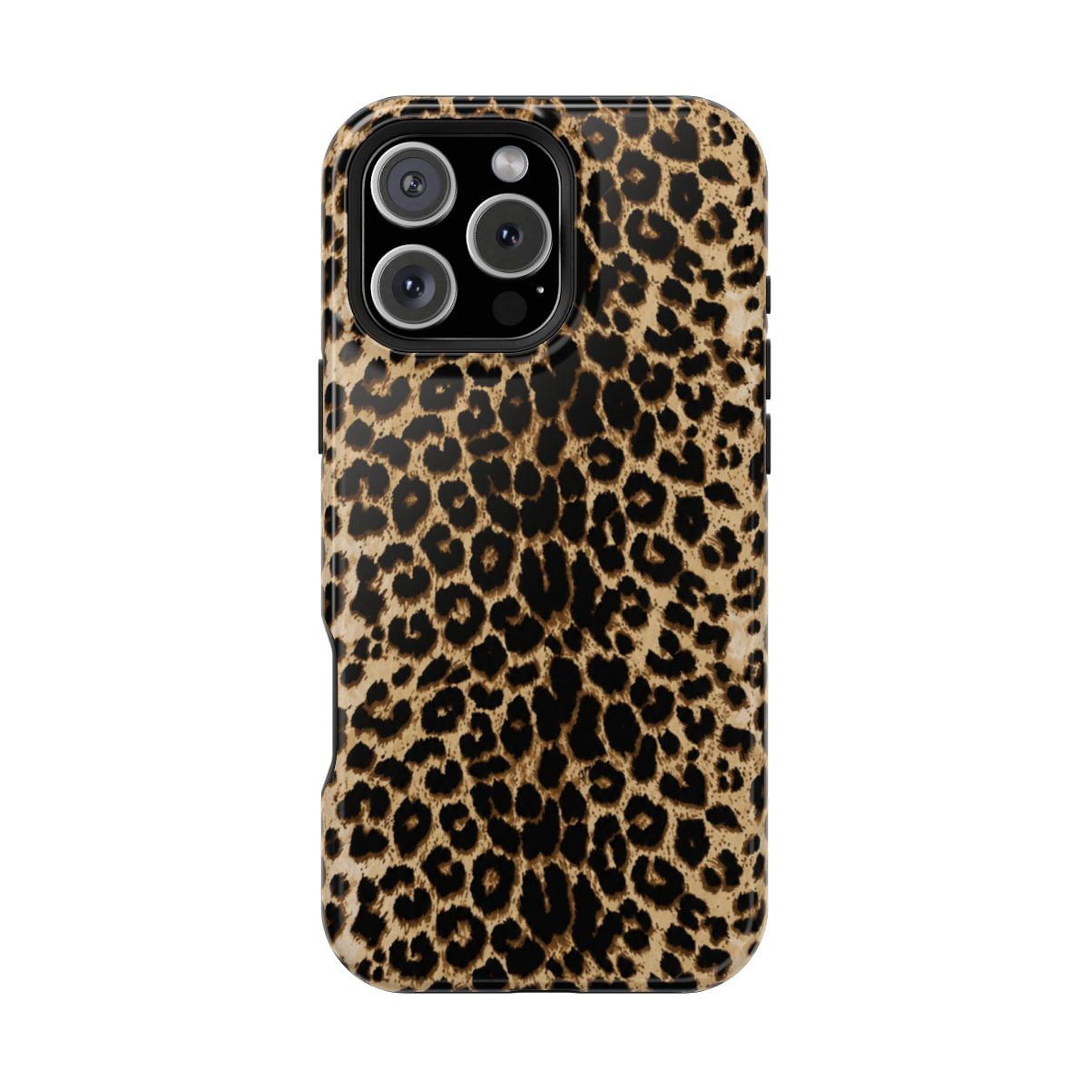 Classic Leopard Print Magnetic Tough Phone Case, Trendy Animal Pattern ...