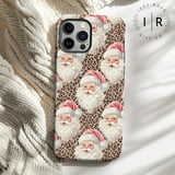 Classic Leopard Santa Claus Festive Phone Case 17 16 15 14 13 12 11 Pro ...