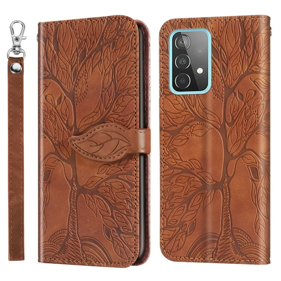 Classic Life Tree Pattern Case for SAMSUNG Galaxy A52 5G (SM-A526U) 6.5 ...