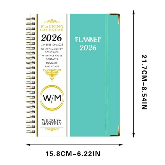 Classic Lined Notebook 2025-2026 English Schedule A5 Plan Book With ...