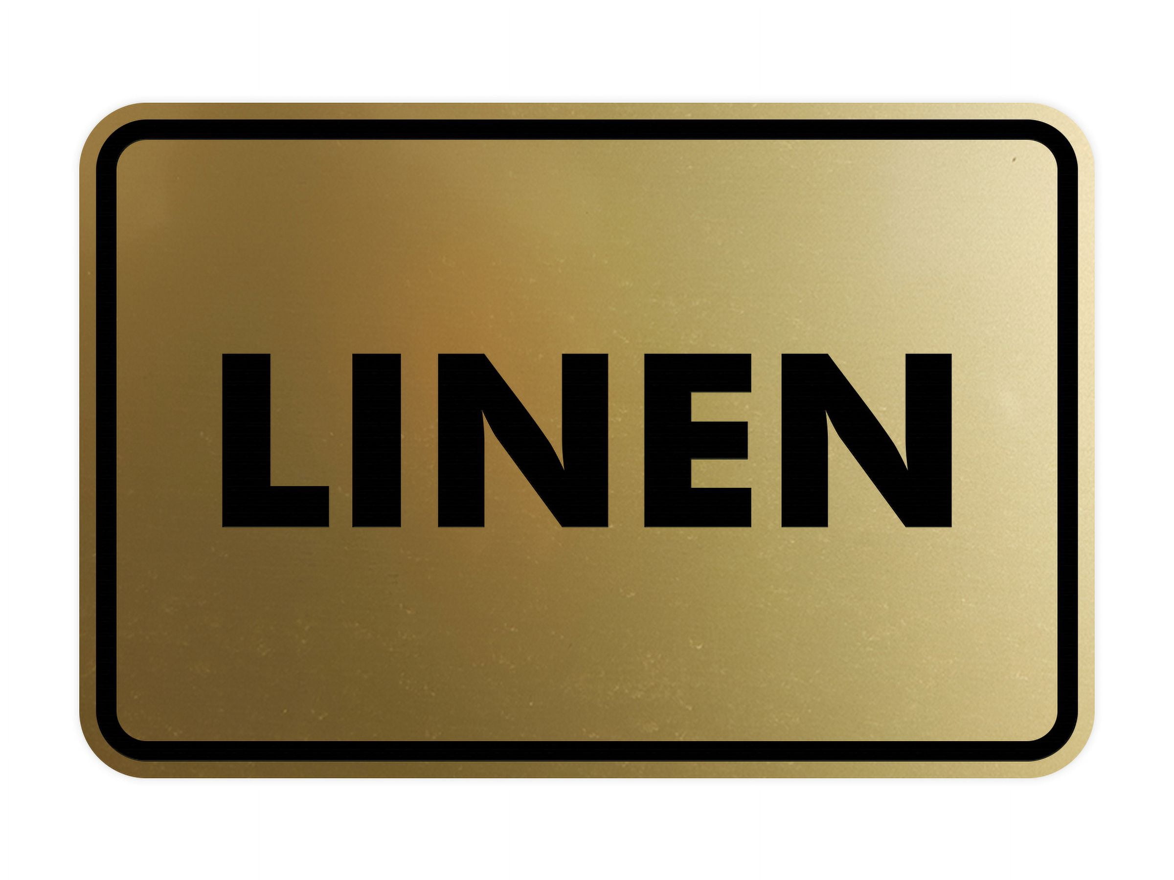 Classic Linen Sign (Brushed Gold) - Large - Walmart.com