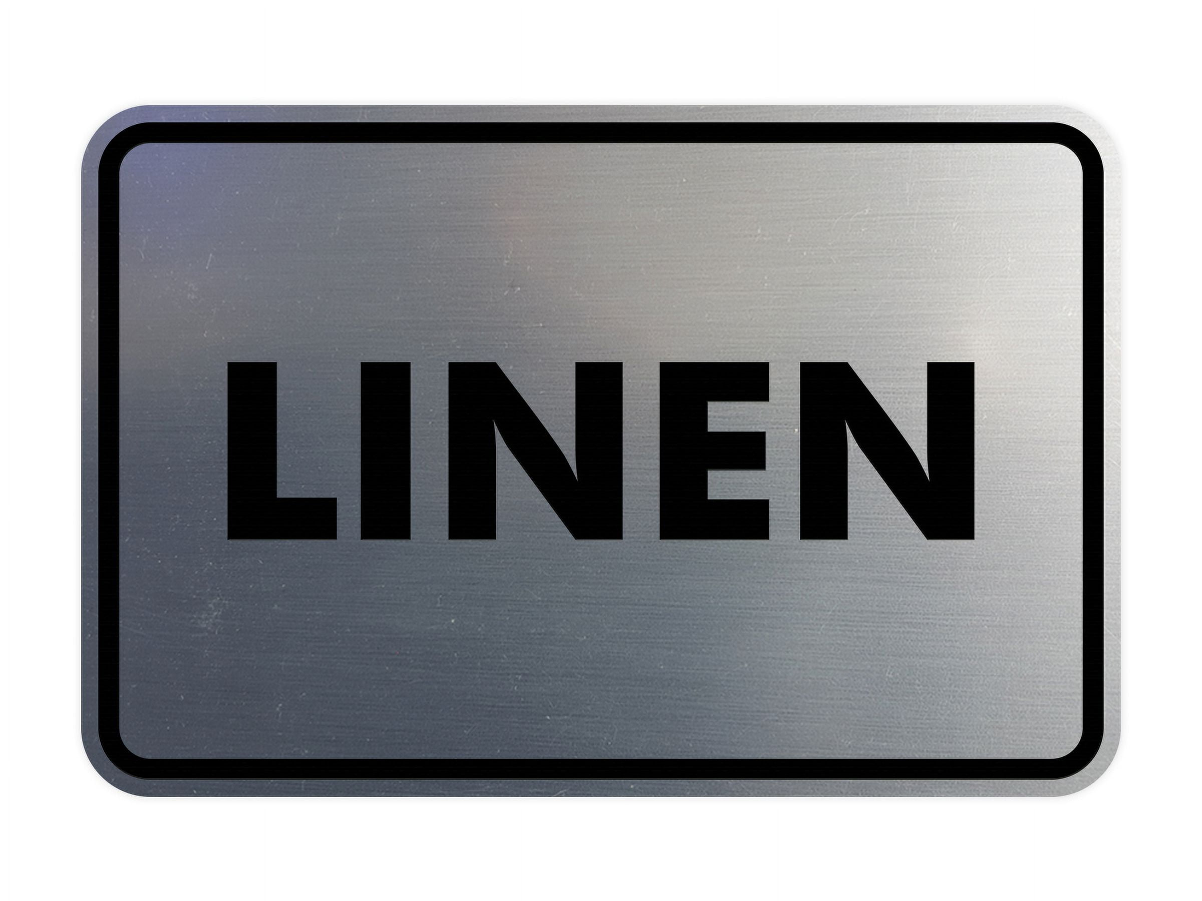 Classic Linen Sign (Brushed Silver) - Small - Walmart.com