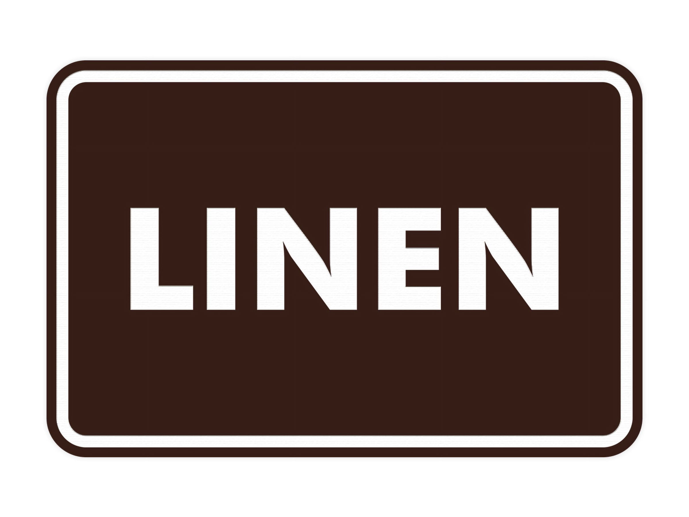 Classic Linen Sign (Dark Brown) - Large - Walmart.com