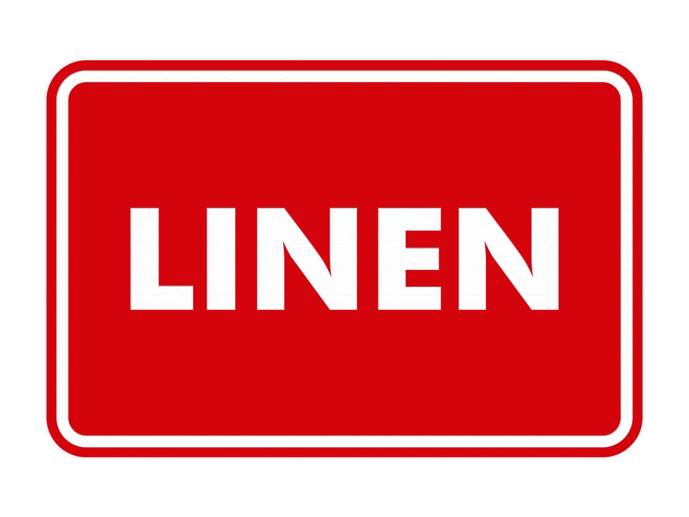 Classic Linen Sign (Red) - Large - Walmart.com