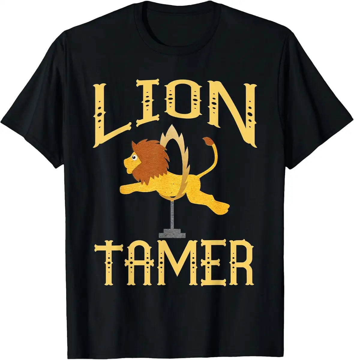Classic Lion Tamer Costume Whip and Big Cat Circus Theme Unisex T-Shirt ...