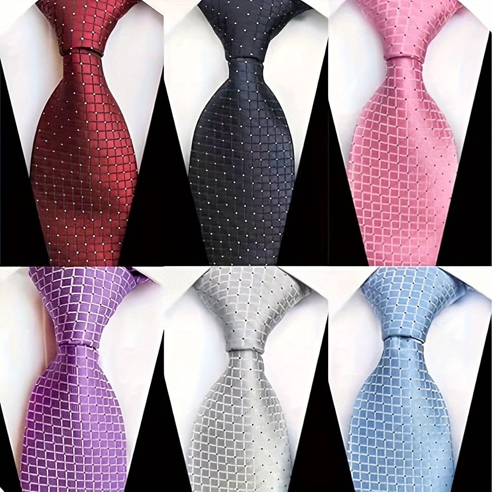 Classic Lot of 6 Men's Neckties in Woven Polyester with Elegant Designs ...