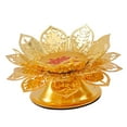 Classic Lotus Flower Candlestick Durable Alloy Tea Light Stand ...