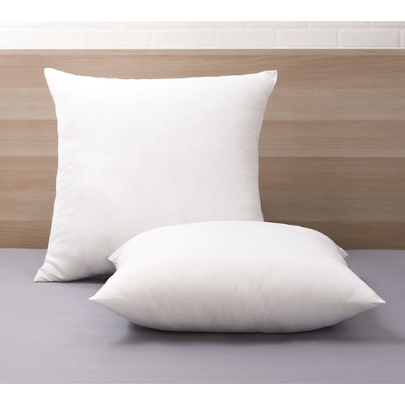 Classic Microfiber Euro Square Sham Size Pillows, Hypoallergenic ...