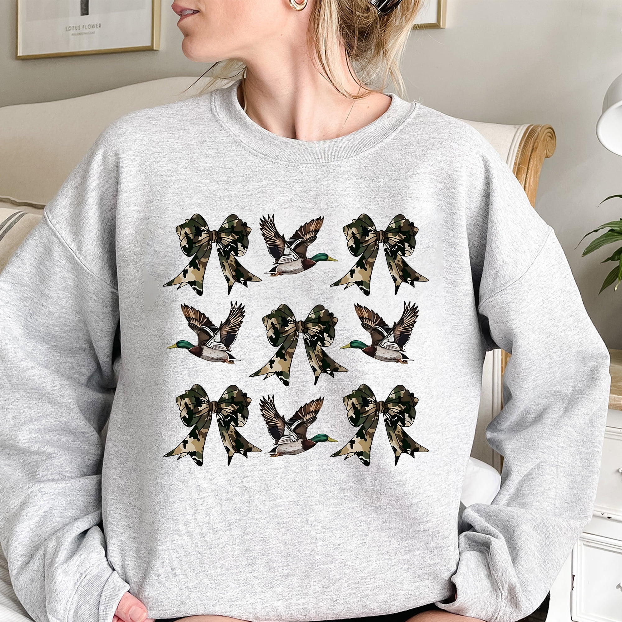 Classic Mallard Duck Sweatshirt – Pullover Wild Animal Style for Nature-Loving Women & Outdoor ...