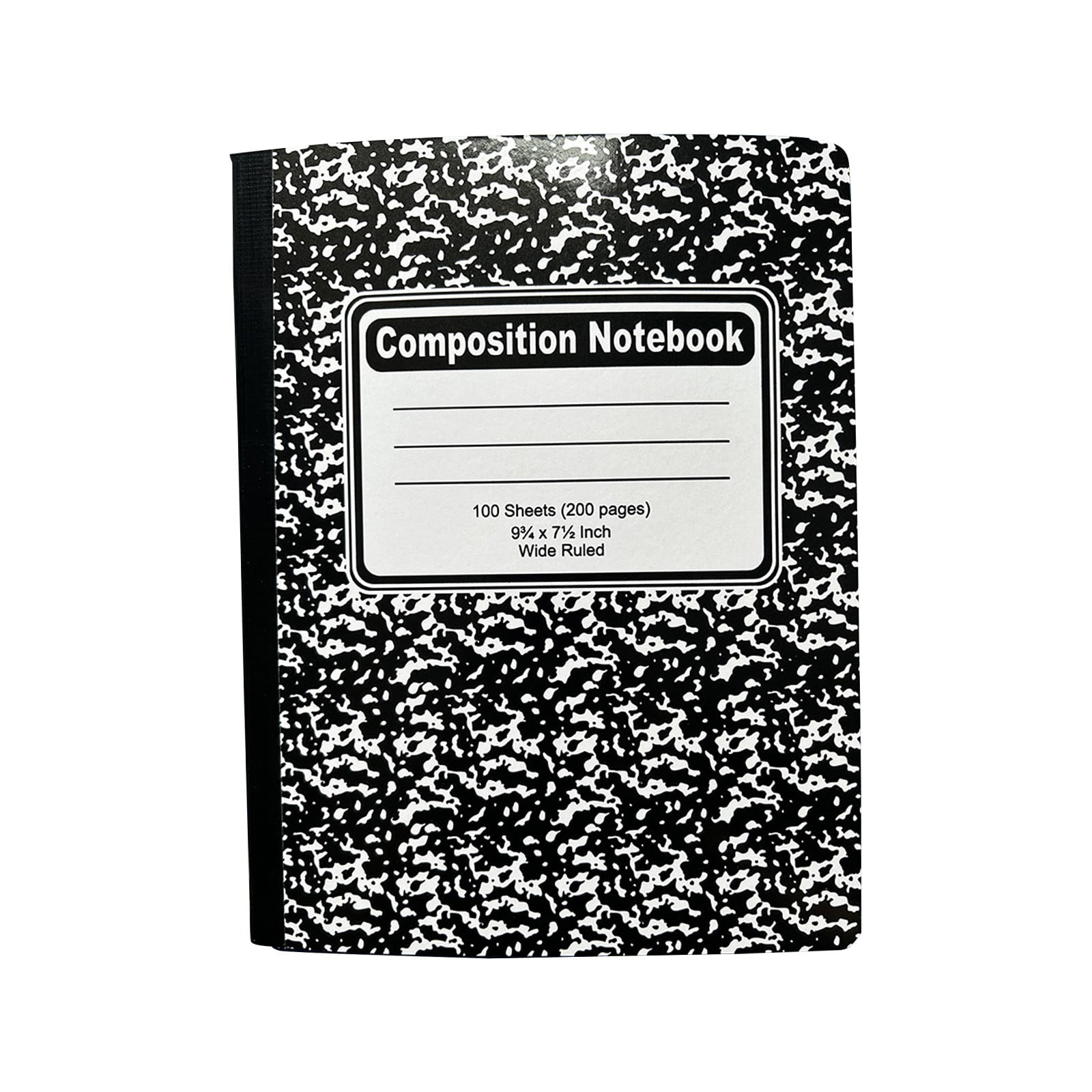 Classic Marble Composition Book, American Style Wide Ruled Sewn Binding ...