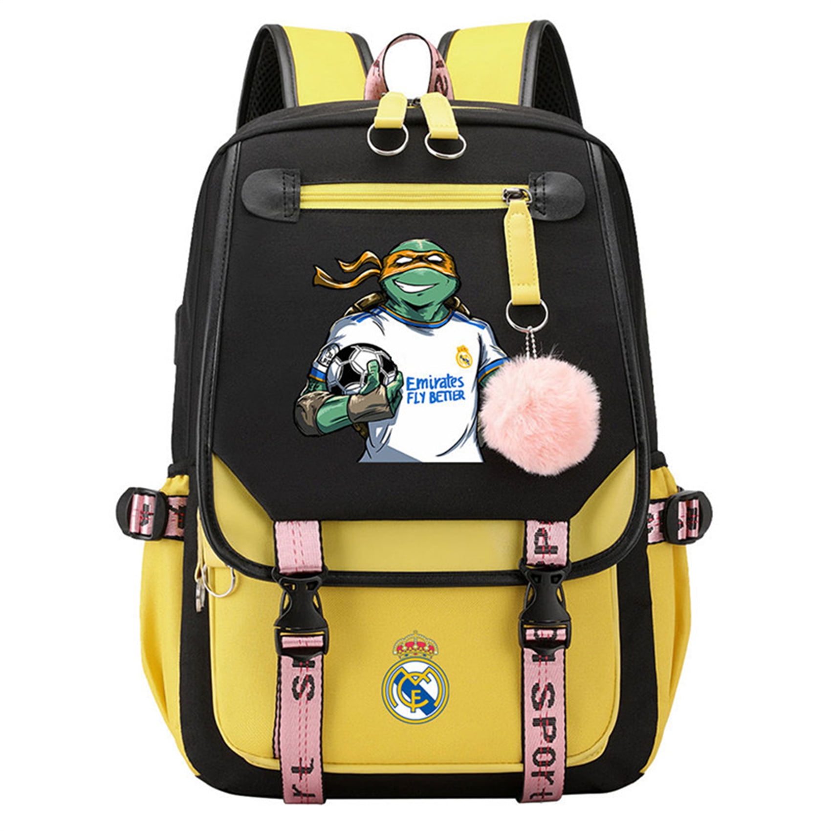 Classic Mbappe Backpack Multifunctional Teen Knapsack with USB Charge ...