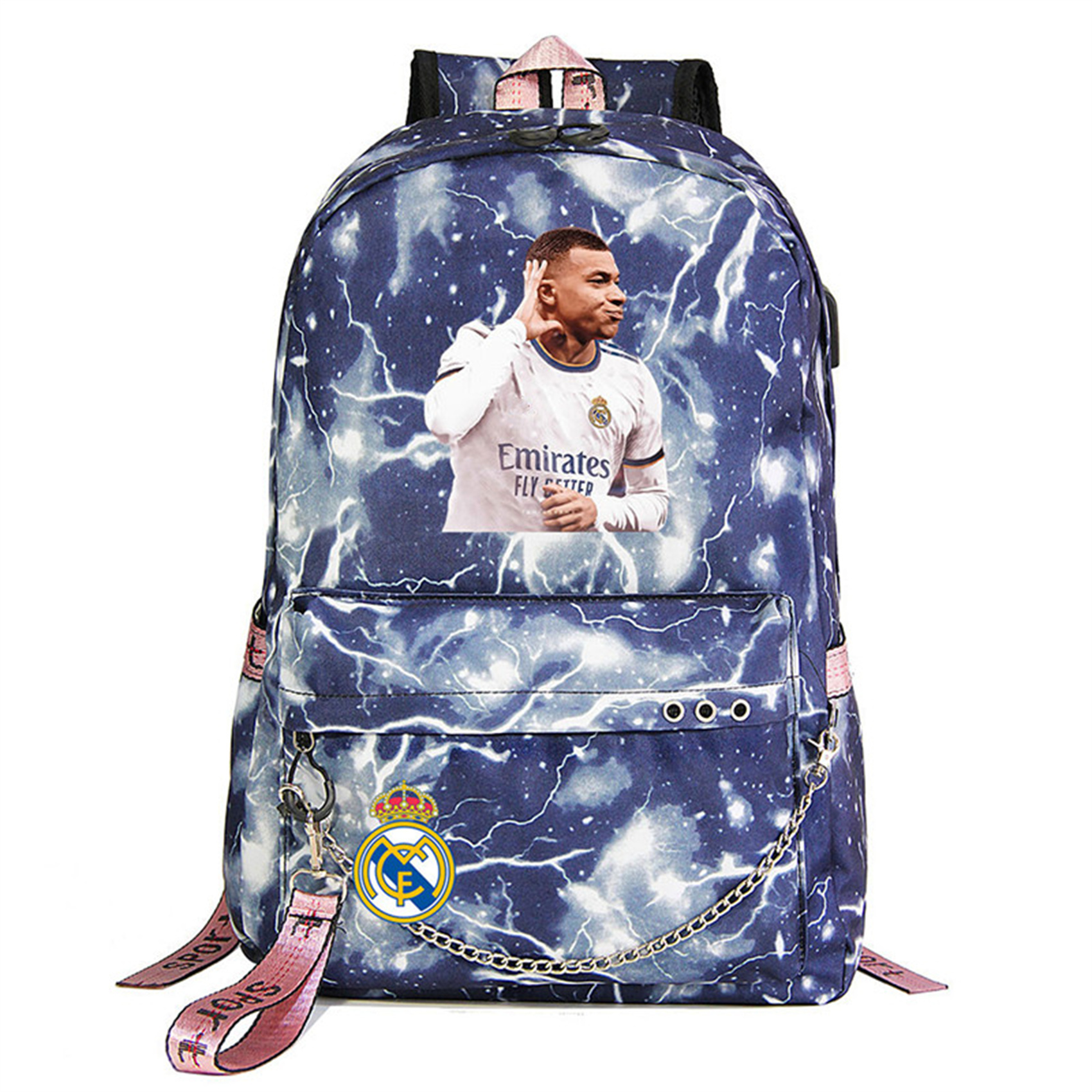 Classic Mbappe Laptop Backpack with USB Charge Port Multifunction ...