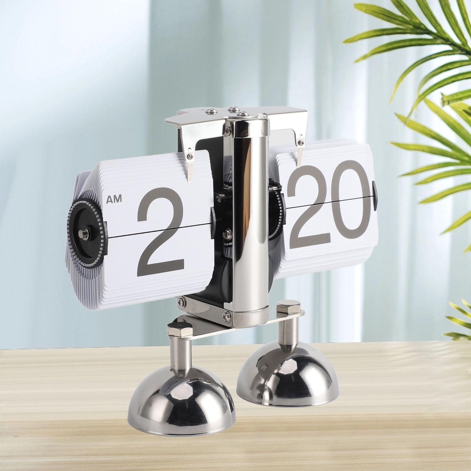 Classic Mechanical Flip Desk Clock, 12 Hour Display, Retro Style For ...