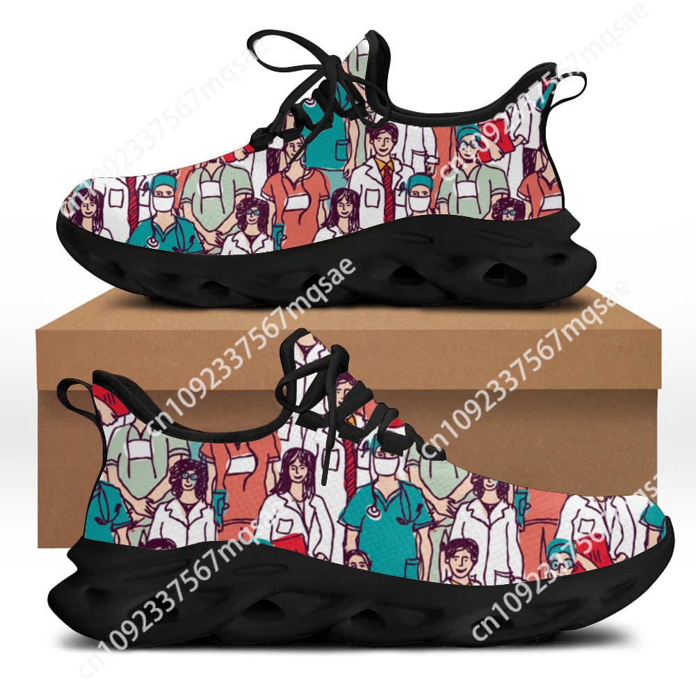 Classic Medical Printing Vulcanized Shoes Fashion Hospital Doctor ...