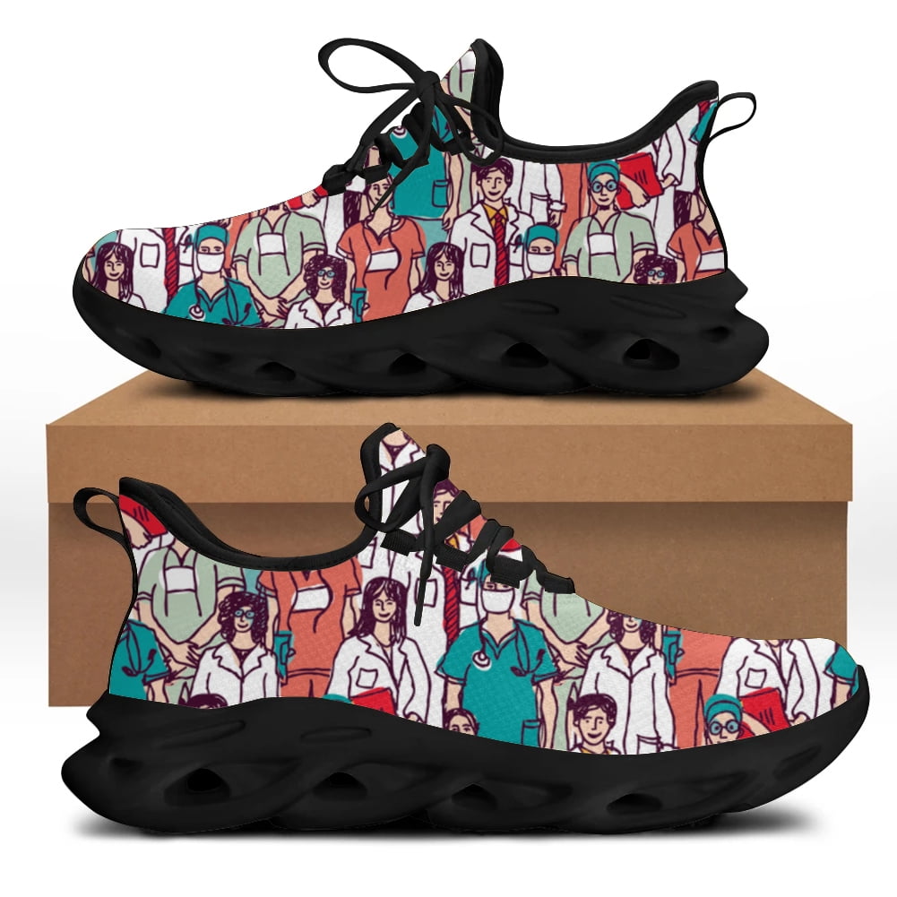 Classic Medical Printing Vulcanized Shoes Fashion Hospital Doctor ...