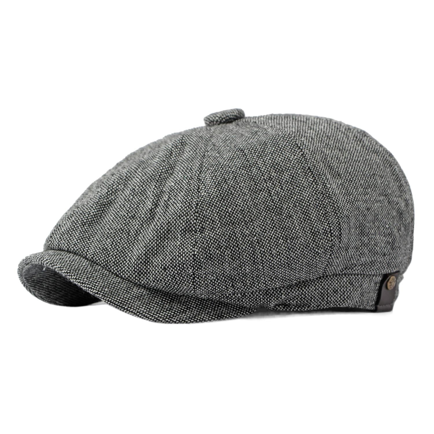 Classic Men's Octagonal Cap Personality Stitching Artistic Youth Peaked ...