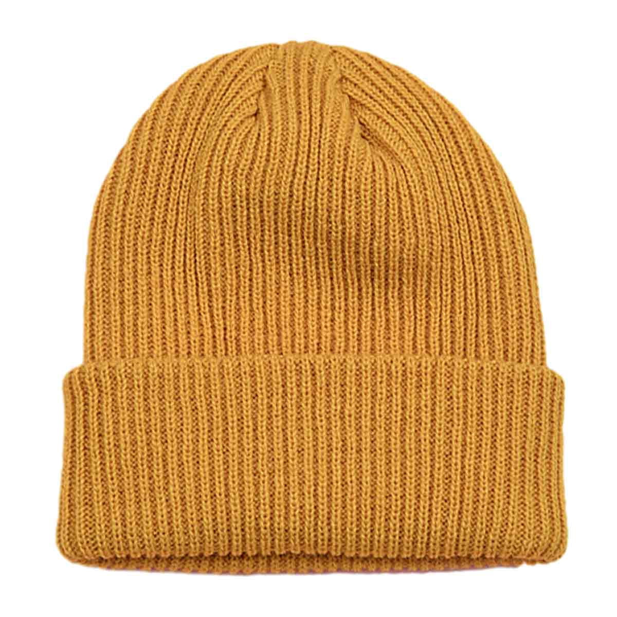 Classic Men's Warm Winter Hats Acrylic Knit Cuff Beanie Cap Daily ...