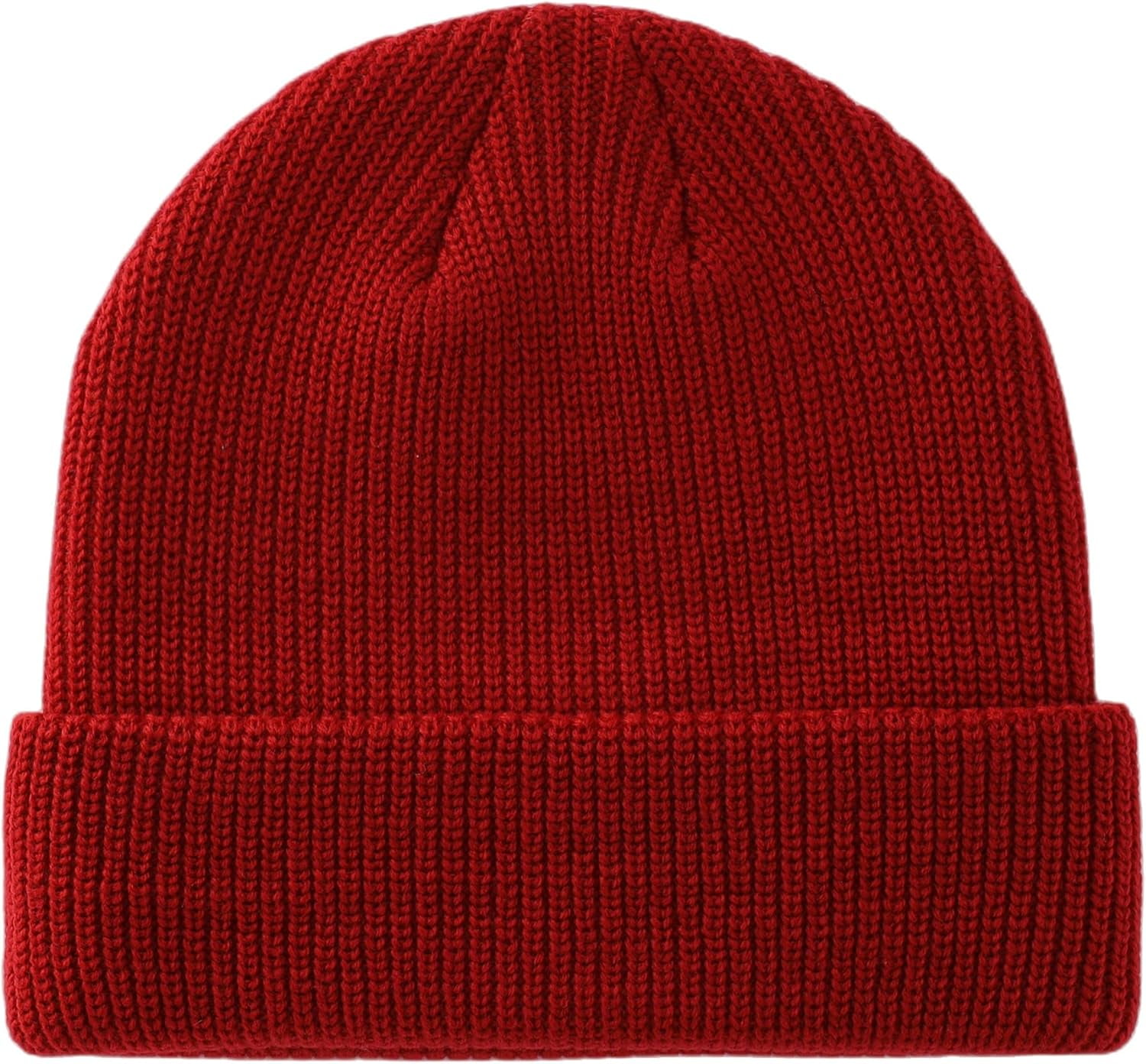 Classic Men's Warm Winter Hats Acrylic Knit Cuffed Beanie Cap Daily ...