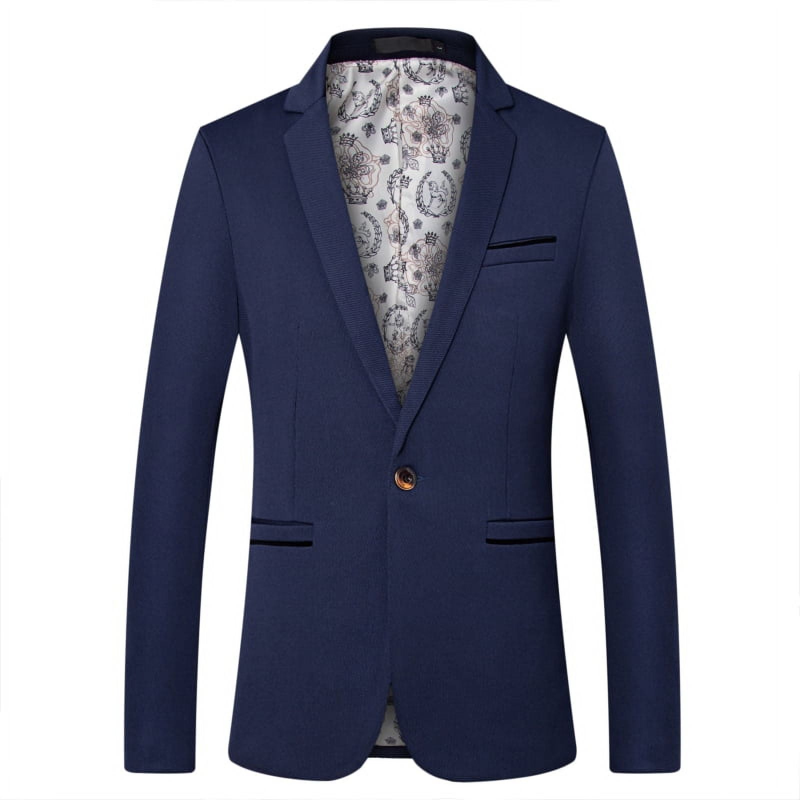 Classic Mens Casual Blazers Autumn Spring Fashion Slim Fit Suit Jacket Men Blazer Masculino ...